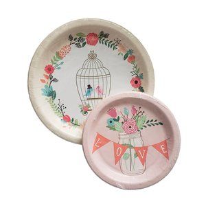 Party Supplies | Vintage Love Paper Plate Set | Poshmark